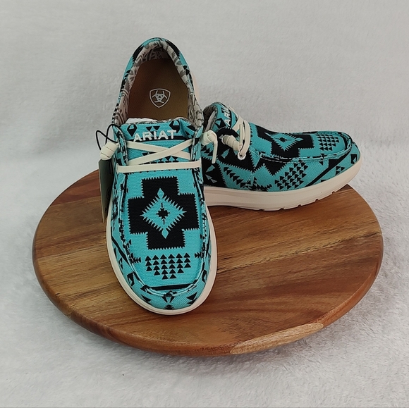 Ariat | Shoes | Ariat Ladies Hilo Turquoise Saddle Blanket Aztec Print ...